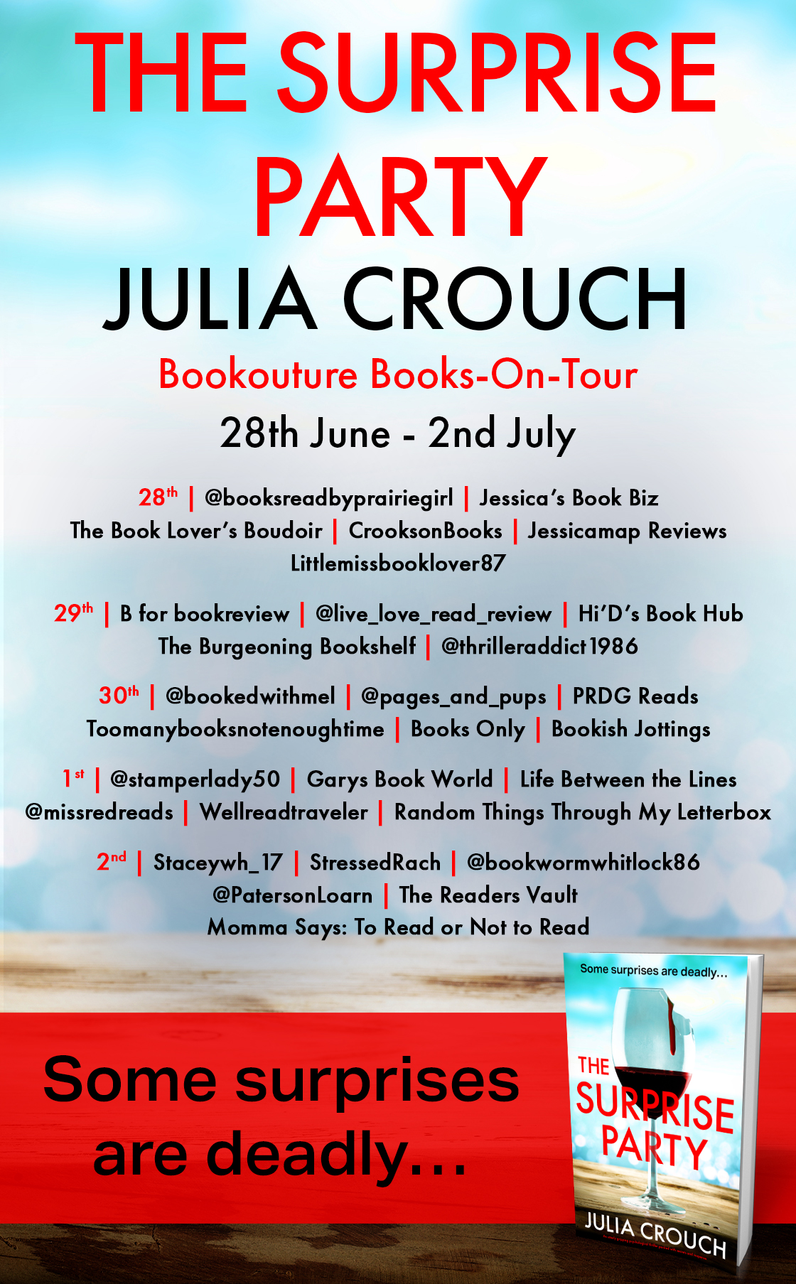Blog Tour & Review – The Surprise Party – Julia Crouch – Jessicamap Reviews